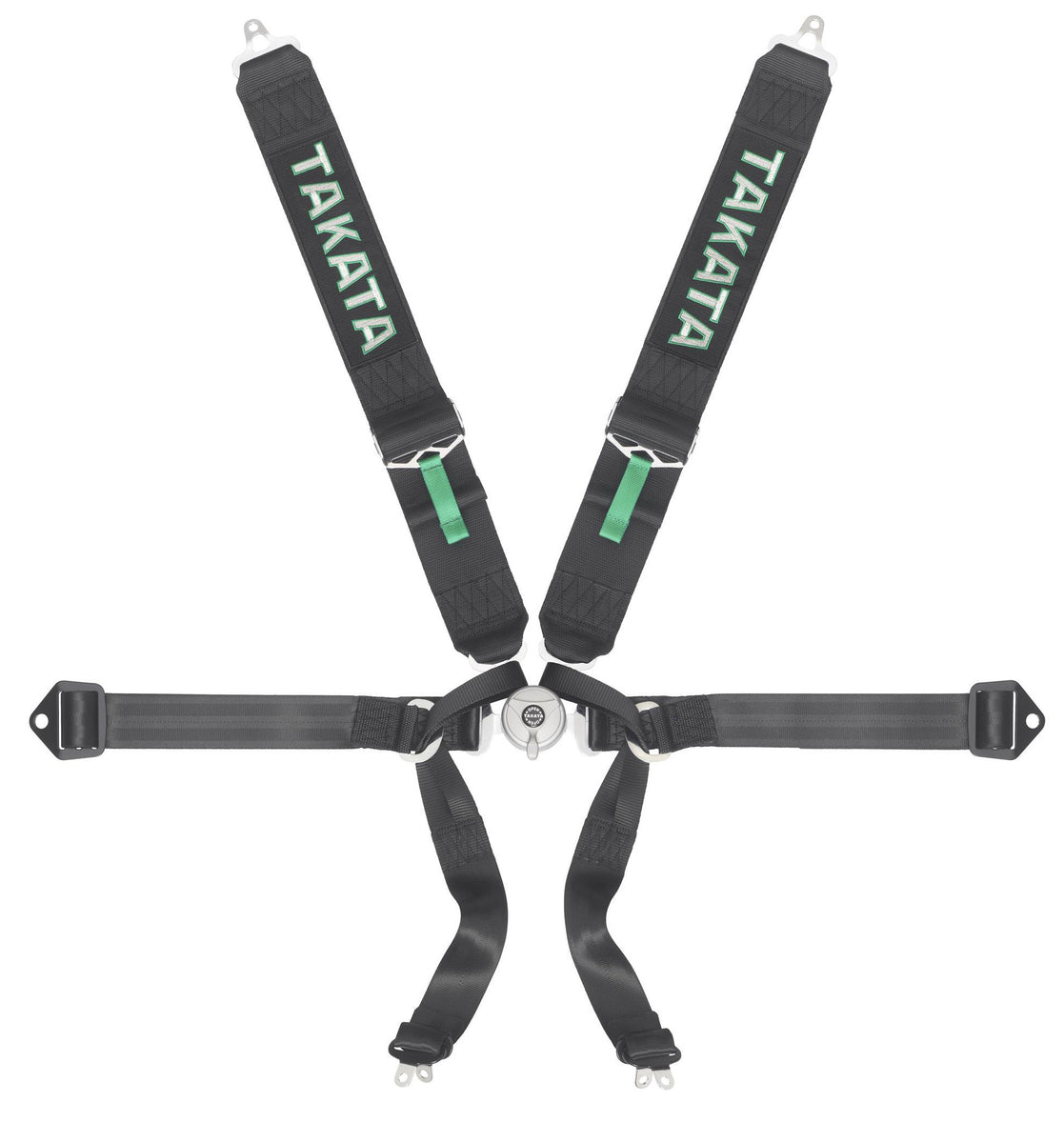 Takata Racing FORMULA 6-Point Black Bolt-on Belts