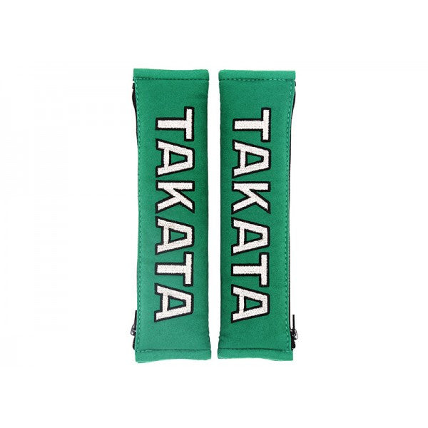Takata Racing Pair of 2 Inch Shoulderpads Green